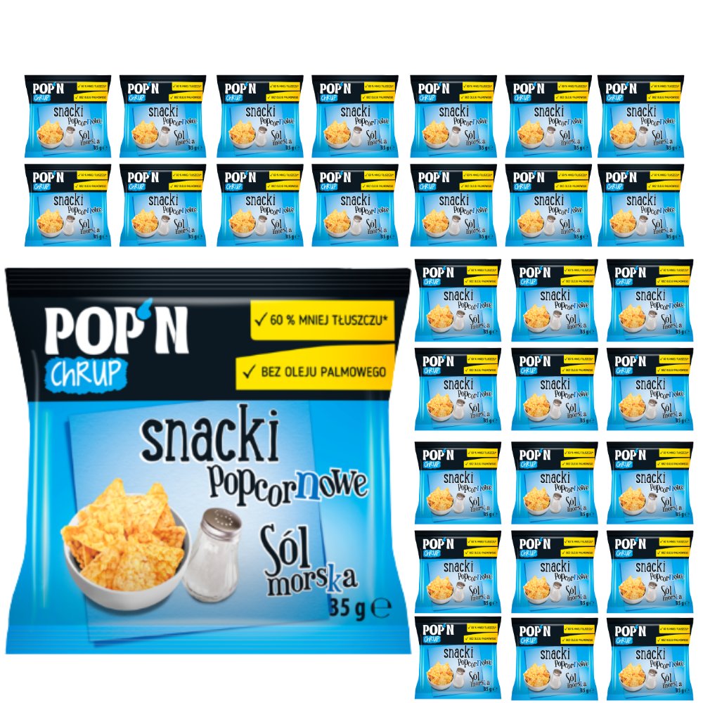 Sante POP'N CHRUP Popcornowe Sól mors 35g x 30 szt - Sante | Sklep EMPIK.COM