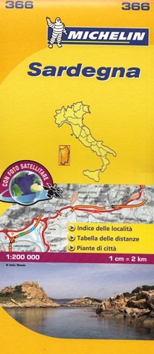 Sardynia. Mapa 1:200 000 - Michelin Travel Publications | Książka w Empik