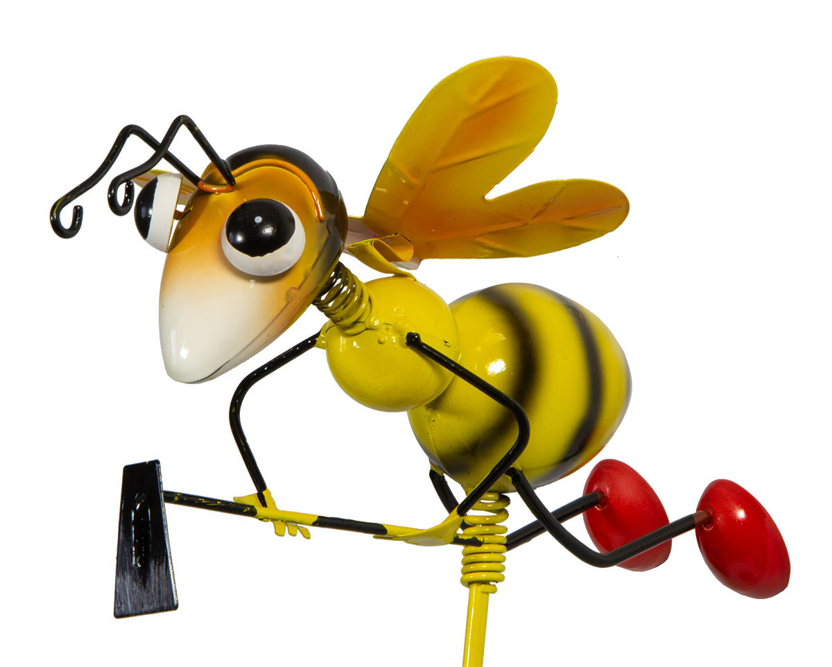 Saska Garden, Pszczoła dekoracyjna na piku z akcesoriami, 18x19x91 cm ...
