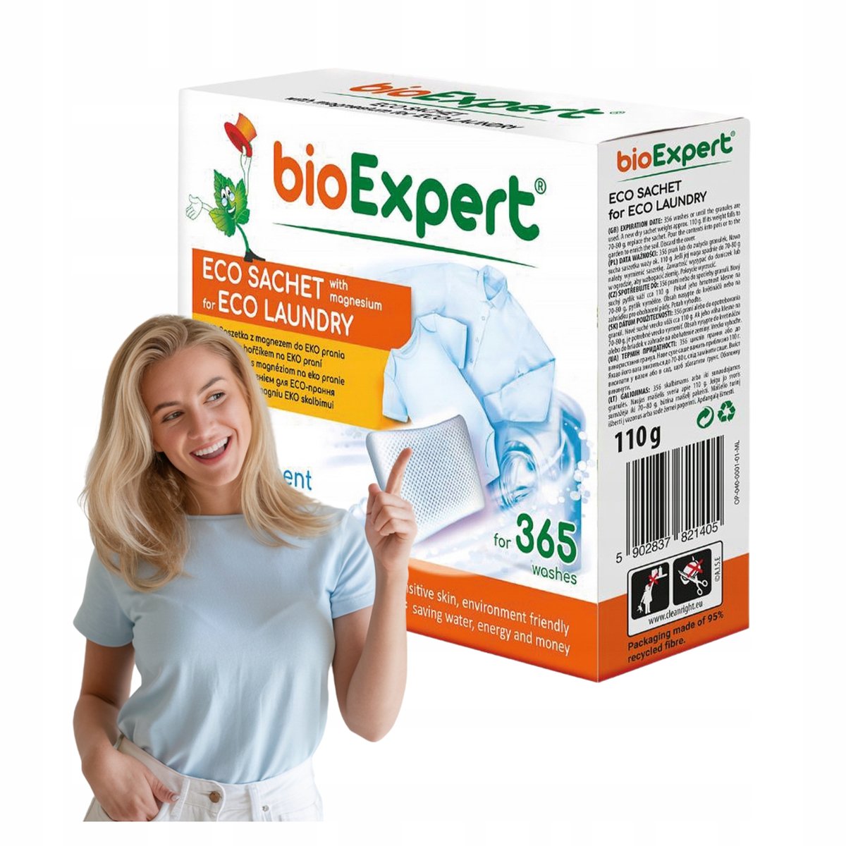 Saszetka do Prania Wielorazowa 365 Prań BioExpert Ekologiczna ZERO ...