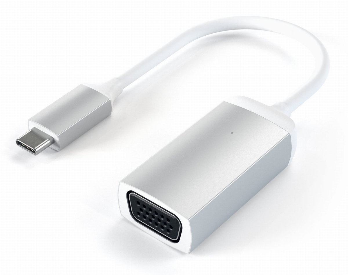 SATECHI ALUMINUM ADAPTER | USB-C - VGA | Silver - Inny producent ...