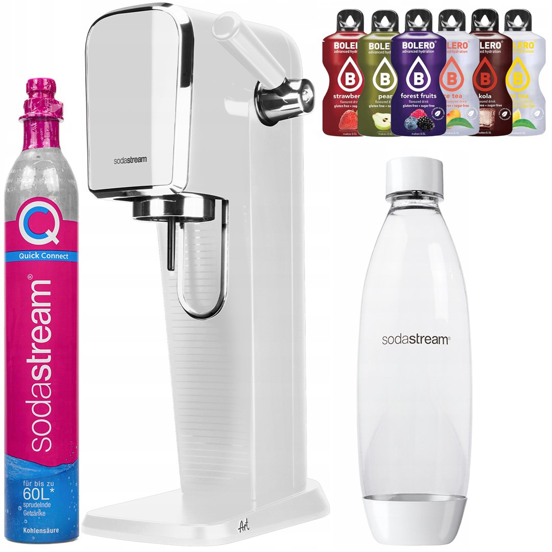 Saturator wody SODASTREAM ART - biały z butelką i nabojem Quick Connect ...