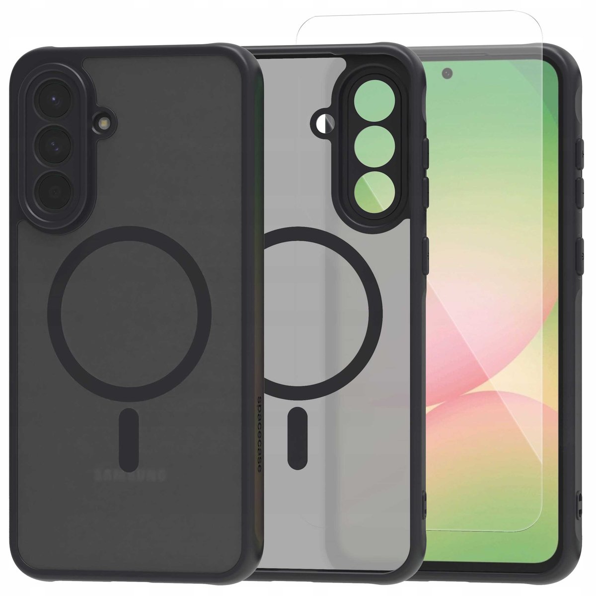 Sc hybrid mag galaxy a56 5g black - SpaceCase | Sklep EMPIK.COM