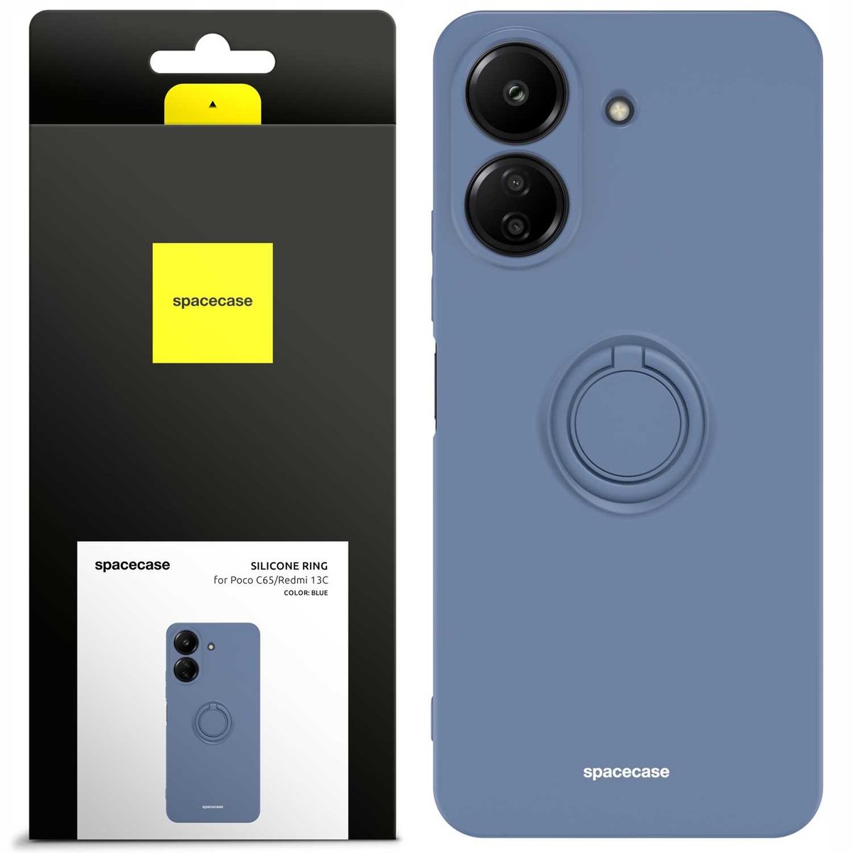SC Silicone Ring Redmi 13C 4G / Poco C65 blue - SpaceCase | Sklep EMPIK.COM