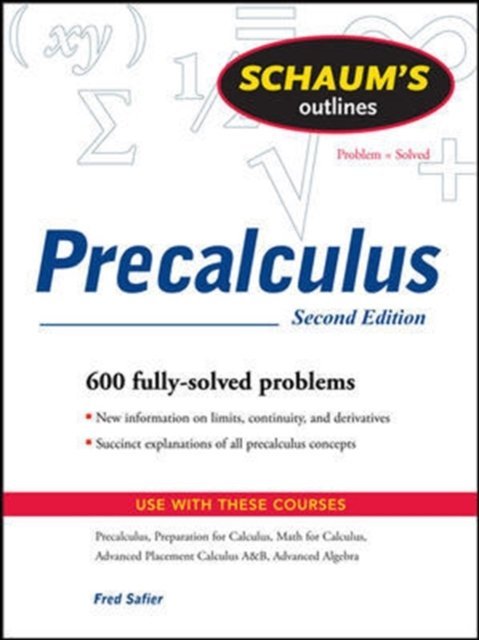 Schaum's Outline of PreCalculus, 2nd Ed. [DRM] - ebook PDF - Fred ...