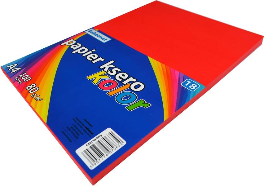 Schemat Papier Ksero Format A4 100 Kartek Kolor 18 Czerwony Nasycony Intens - Schemat | Sklep ...