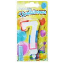 Schemat Świeczka Urodzinowa Kolorowa Cyfra 7 - Schemat | Sklep EMPIK.COM