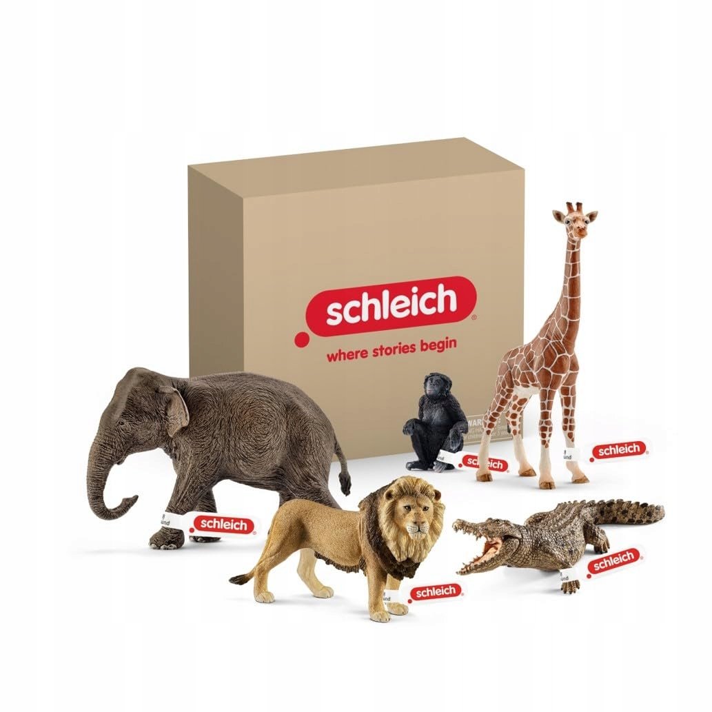 schleich WILD LIFE | Zestaw Zwierząt dzikiej przyrody 72286 z lwem ...