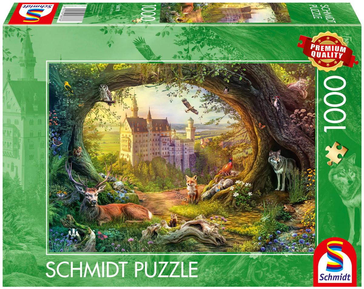 Schmidt, Puzzle PQ Bajkowy zamek i magiczny las, 1000 el. - Schmidt ...