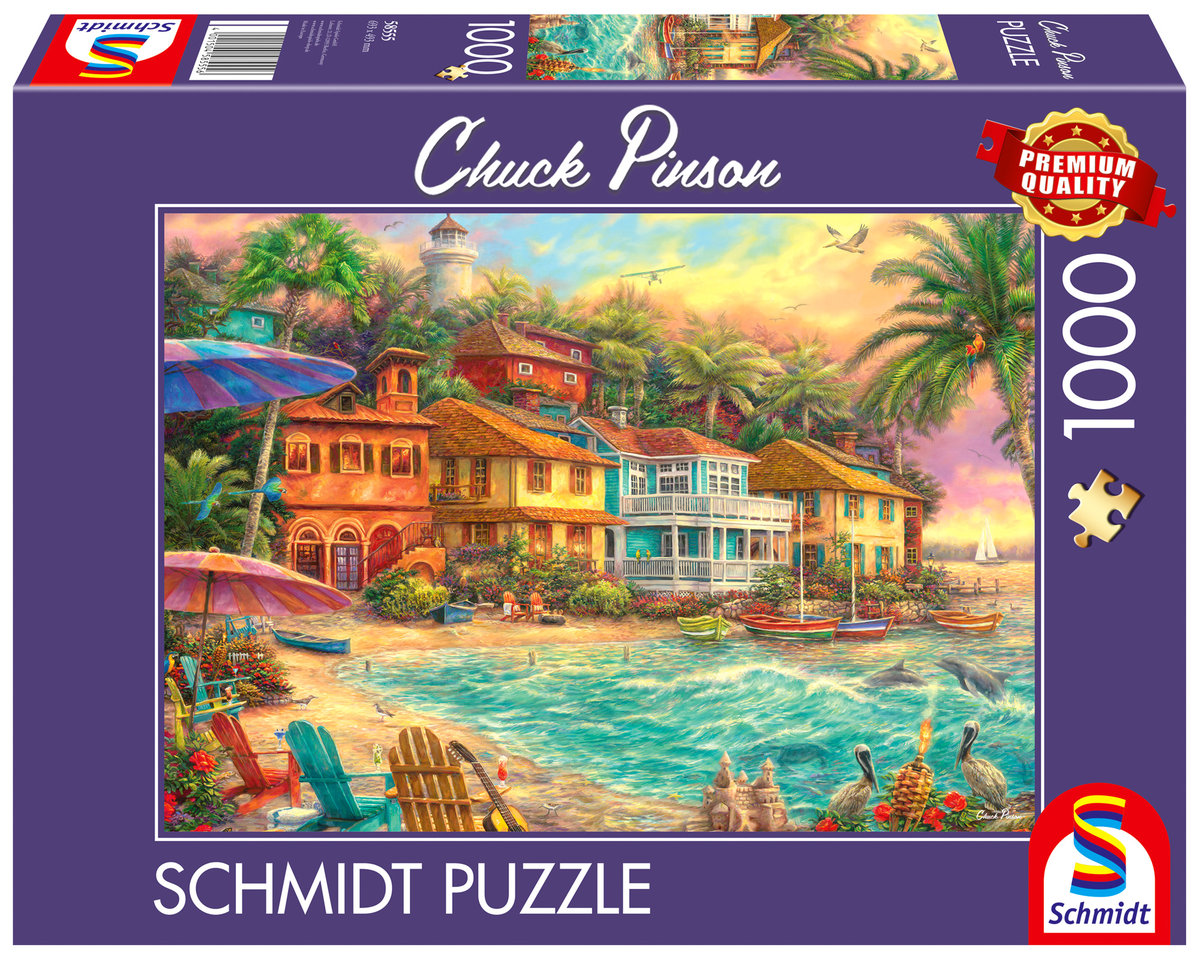 Schmidt, Puzzle PQ CHUCK PINSON Życie na wyspie, 1000 el. - Schmidt ...