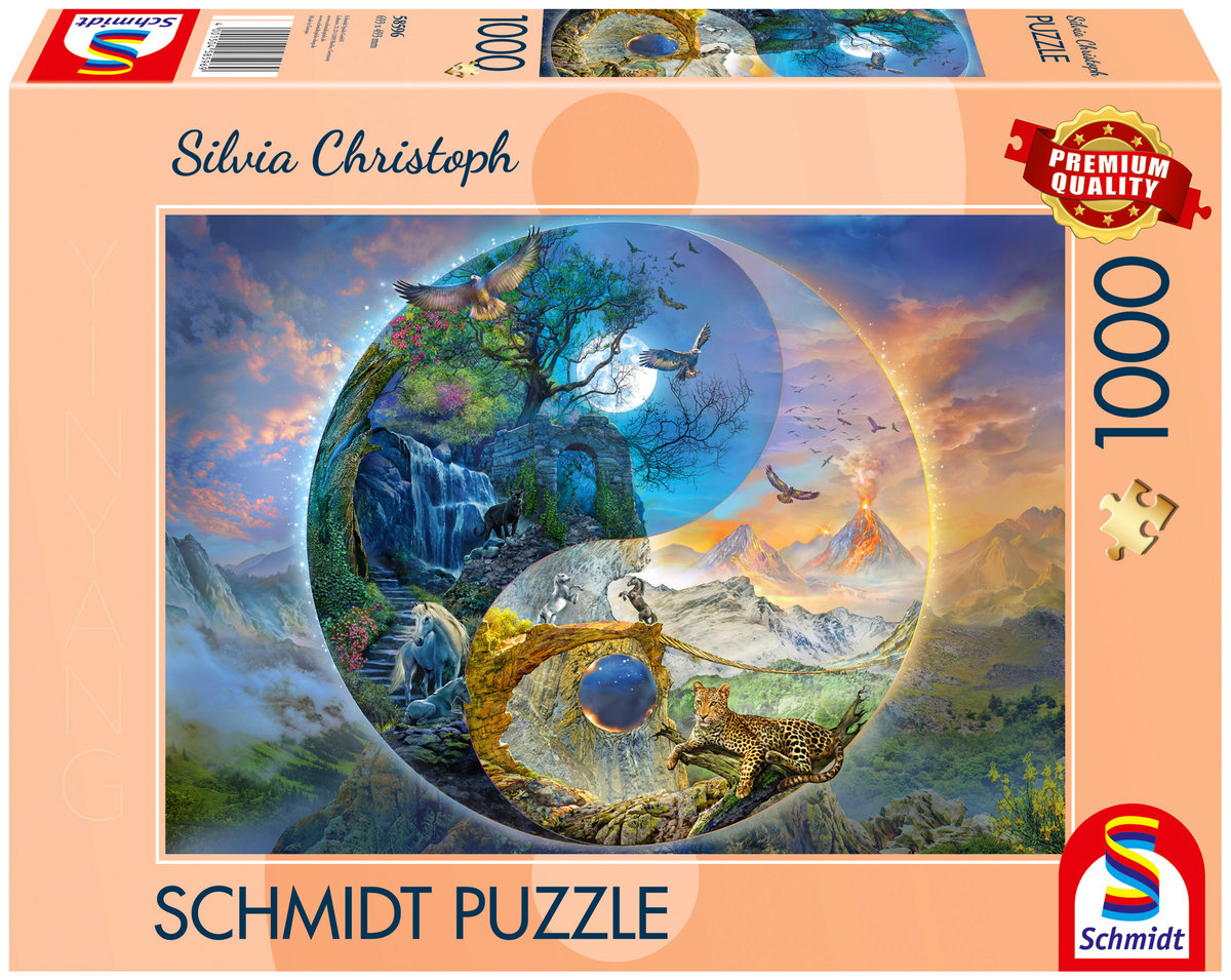 Schmidt, Puzzle PQ SILVIA CHRISTOPH Wszędzie góry (Yin & Yang), 1000 el. - Schmidt | Sklep EMPIK.COM