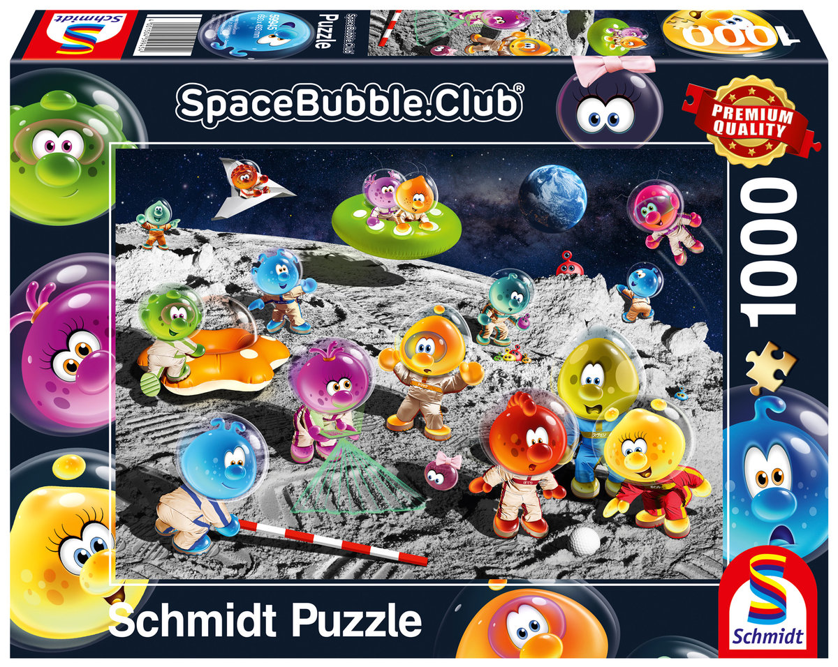 Schmidt, Puzzle PQ SPACEBUBBLE Na księżycu, 1000 el. - Schmidt | Sklep ...