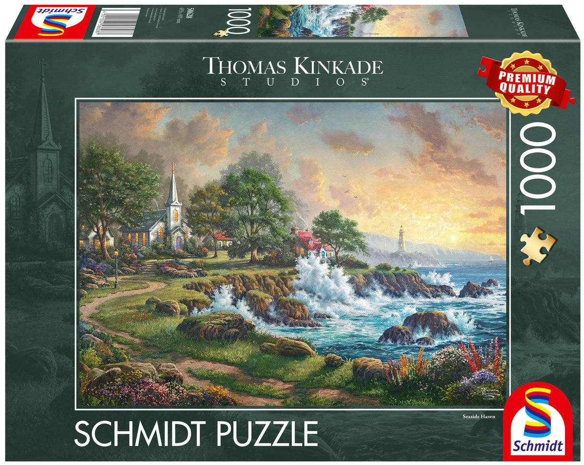 Schmidt, Puzzle PQ THOMAS KINKADE Nadmorski krajobraz, 1000 el. - Schmidt | Sklep EMPIK.COM