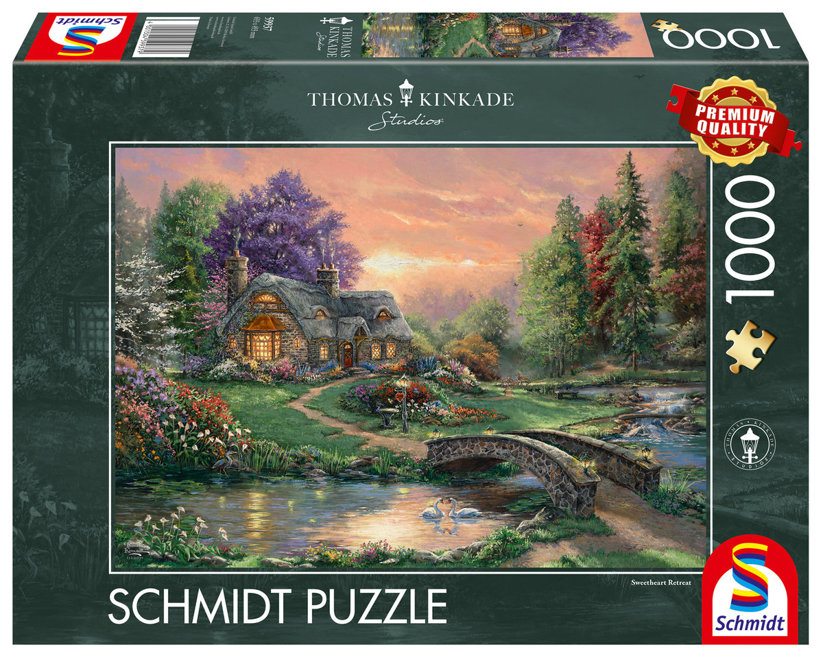 Schmidt, puzzle, Thomas Kinkade, Romantyczny weekend, 1000 el ...