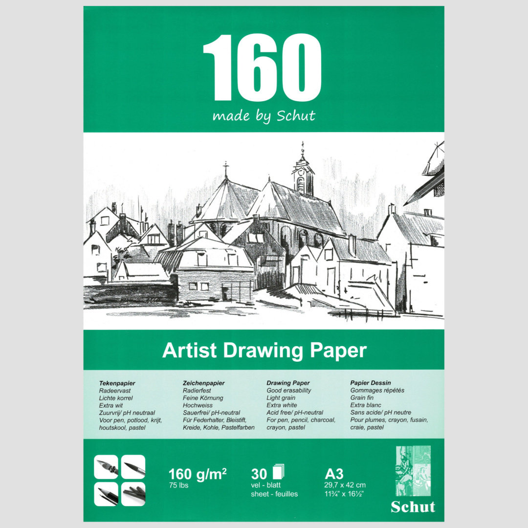 Schut Artist Drawing Paper - szkicownik do rysowania 160g 297x420mm (A3 ...