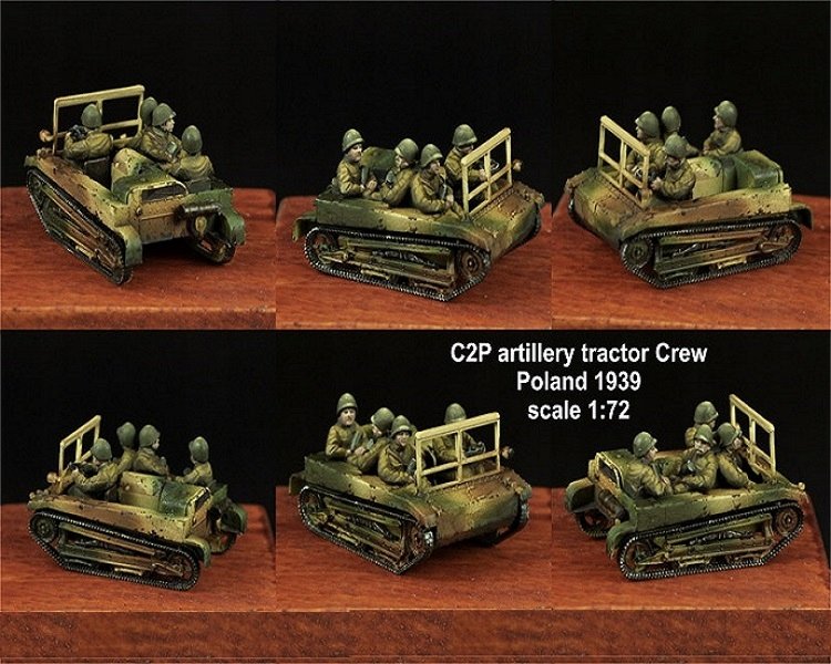 Scibor 72HM0020 C2P artillery tractor Crew 1:72 - Scibor Miniatures ...