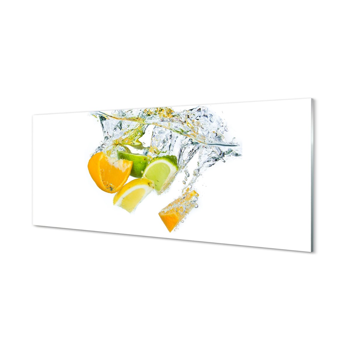 Ścienna grafika Obraz szklany TULUP Woda cytrusy, 125x50 cm - Tulup ...