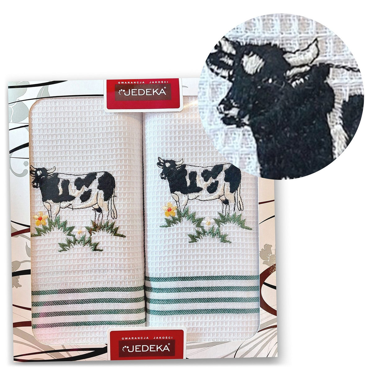 Ścierki Kuchenne Bawełniane z Haftem Bari 2 sztuki 50x70 - CENTRUM ...