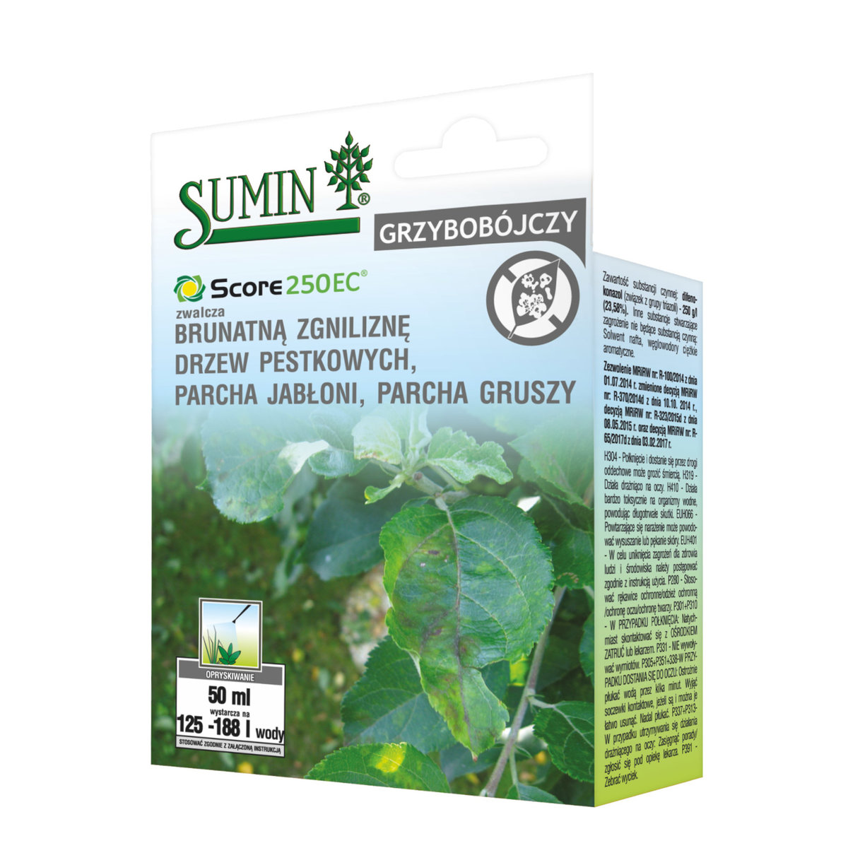 SCORE 250 EC 50ML SUMIN KKA-00545 Środek grzybobójczy jabłoń, grusza ...