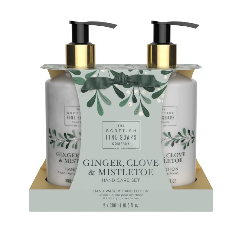 Scottish Fine Soaps Ginger, Clove & Mistletoe Hand Care Set zestaw ...