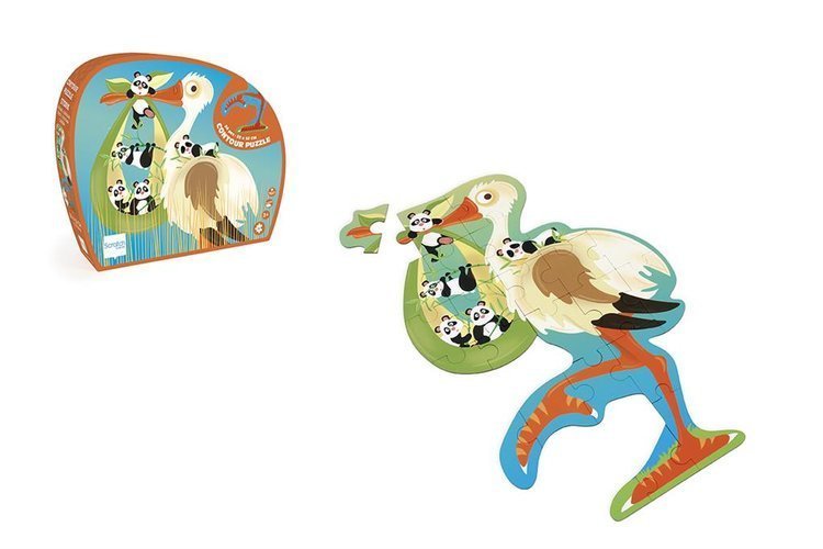 Scratch, puzzle, konturowe Bocian, 24 el. - Scratch | Sklep EMPIK.COM