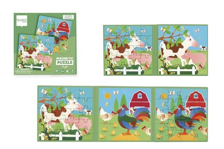 Scratch, puzzle magnetyczne Książka podróżna Farma - Scratch | Sklep ...