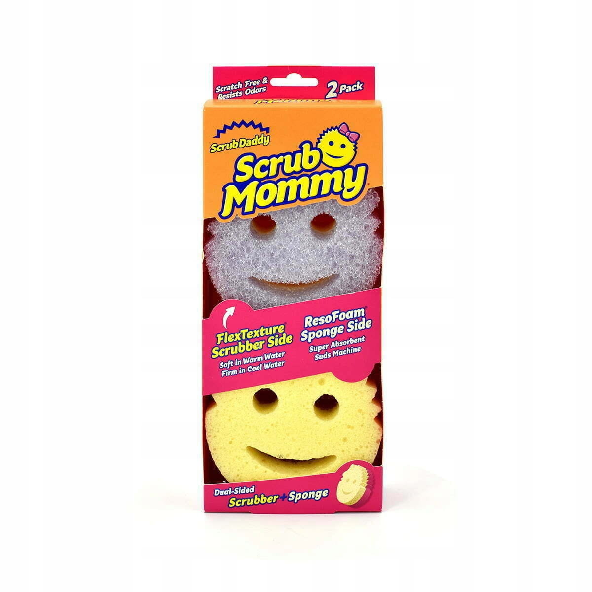 Scrub Mommy FlexTexture Violet 2 sztuki magiczna gąbka do czyszczenia i ...