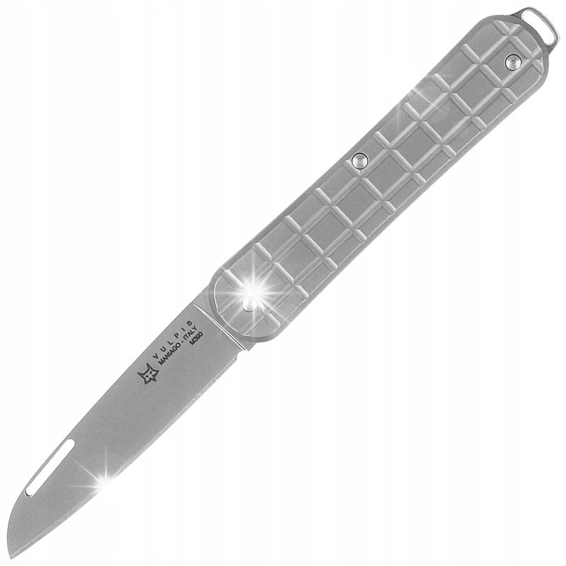 Scyzoryk Fox Vulpis Grenade Pattern Titanium, Polished N690Co - inna ...