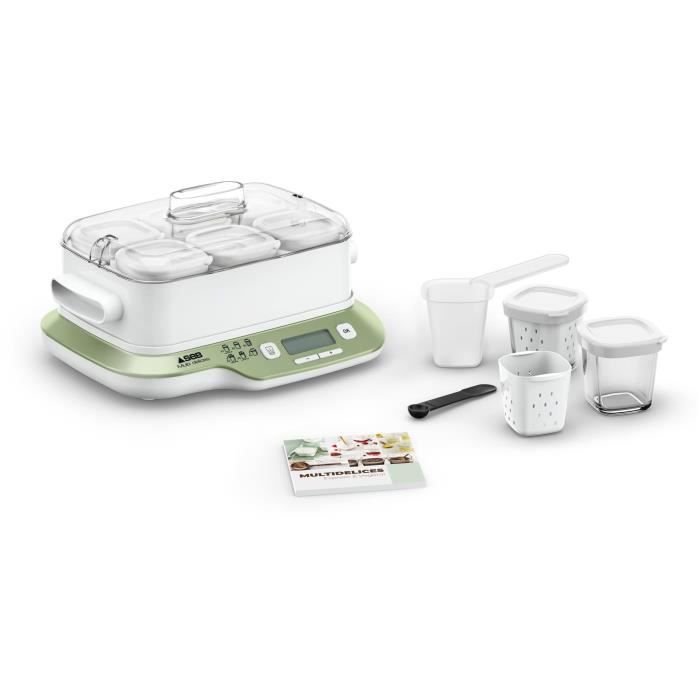 SEB Multi Delices Express Urządzenie do jogurtów roślinnych 6 szklanych ...