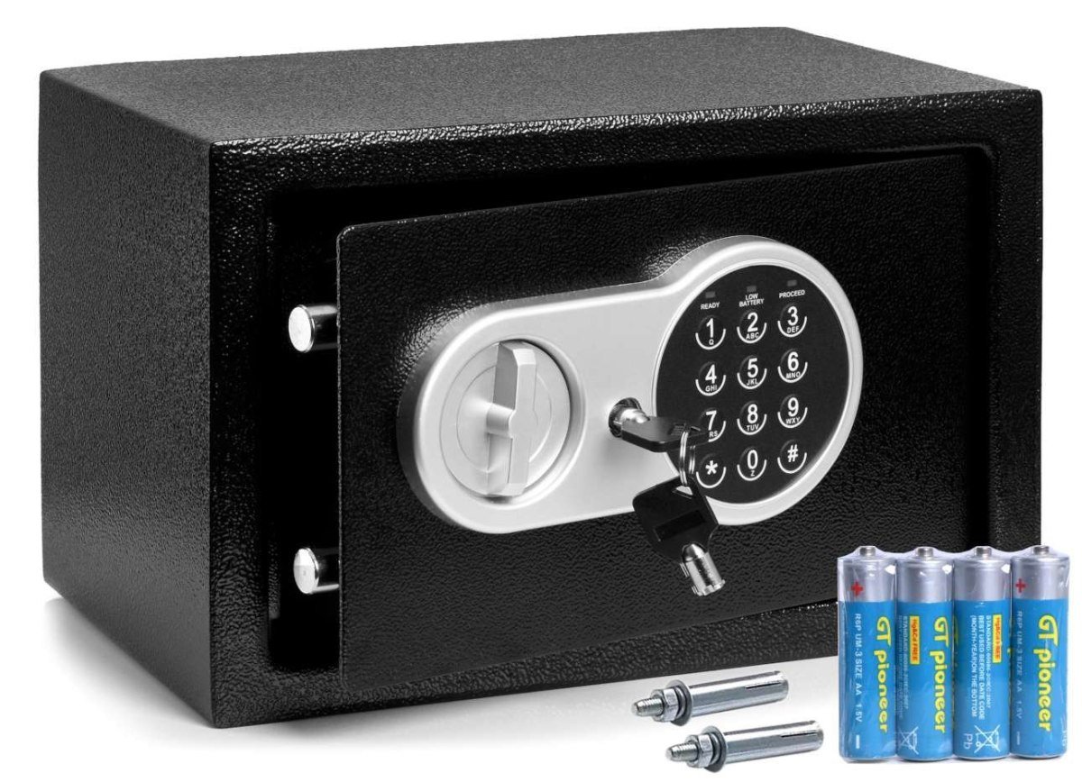 SEJF METALOWY Z ZAMKIEM ELEKTRONICZNYM PREMIO CZARNY - GMM | Sklep ...