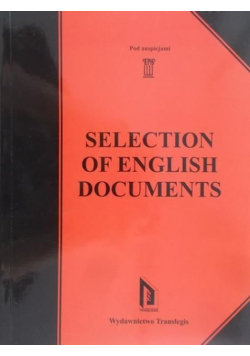 Selection of english documents - | Książka w Empik