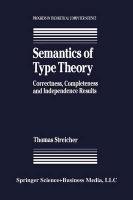 Semantics of Type Theory - Streicher T. | Książka w Empik