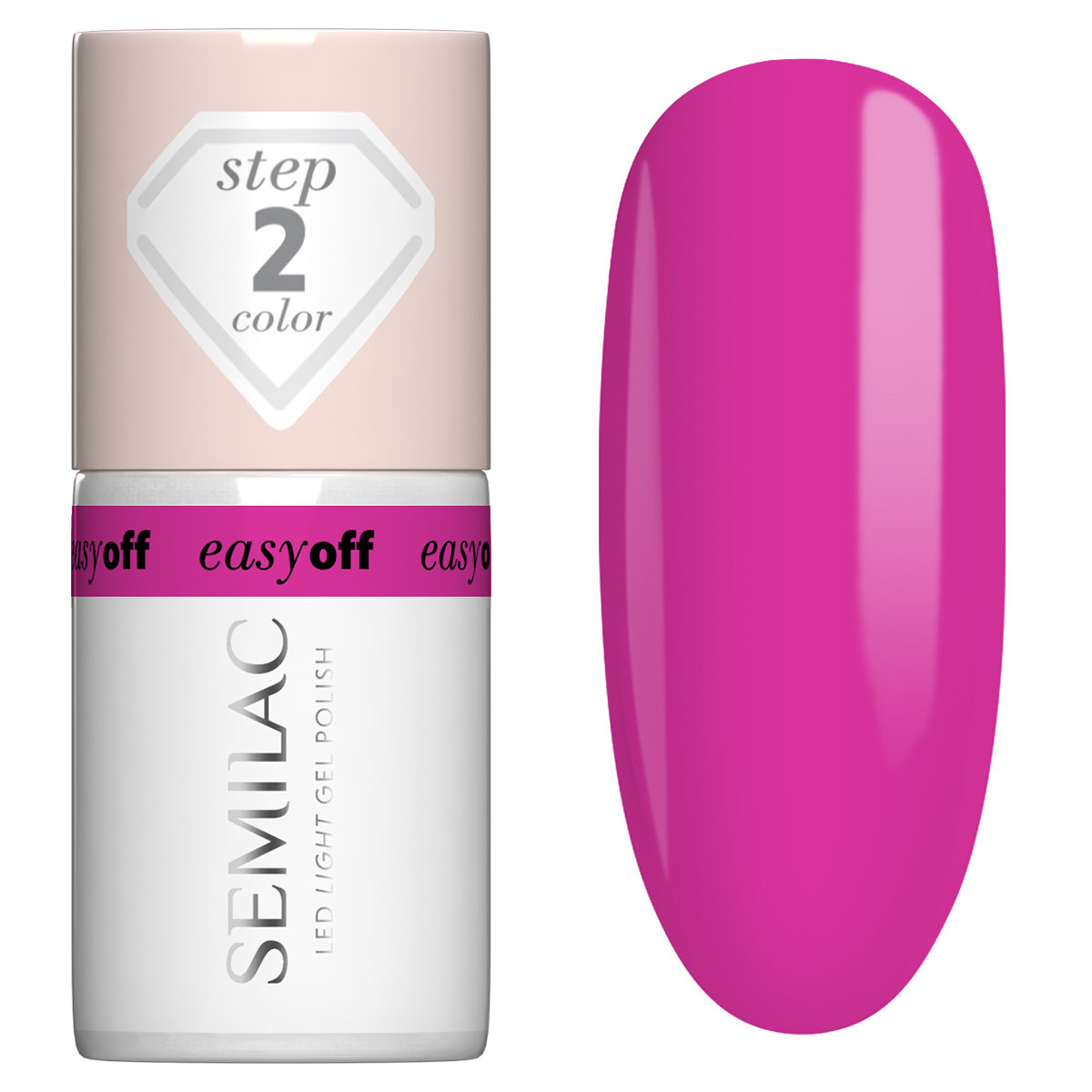 Semilac Lakier L16 Easy Off Magenta Crush | Sklep EMPIK.COM
