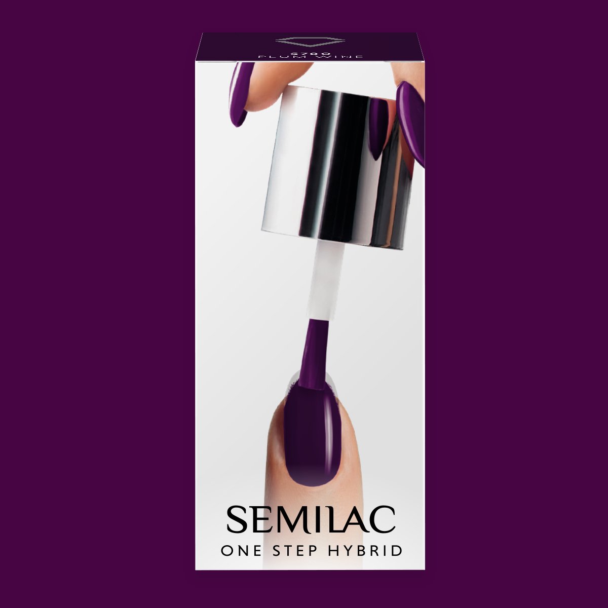 Semilac, One Step Hybrid, Lakier Hybrydowy, S780 Plum Wine, 5 ml ... Semilac, One Step Hybrid, Lakier Hybrydowy, S780 Plum Wine, 5 ml ...