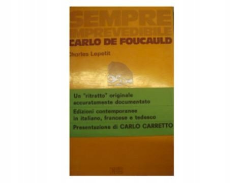Semore Imorevedibile Carlo de Foucauld - Lepetit Emmanuelle | Książka w ...