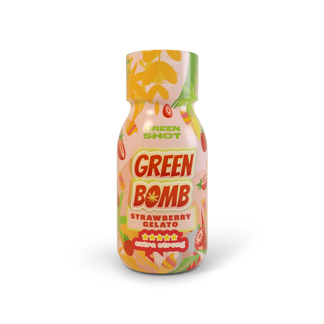 Sensi Hemp, Green Bomb Strawberry Gelato 1150mg Extra Strong, Suplement ...