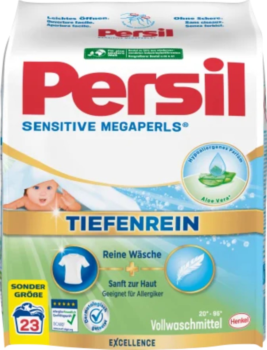 SENSITIVE Megapearls proszek do prania 23 prań | 1.495kg - Persil ...