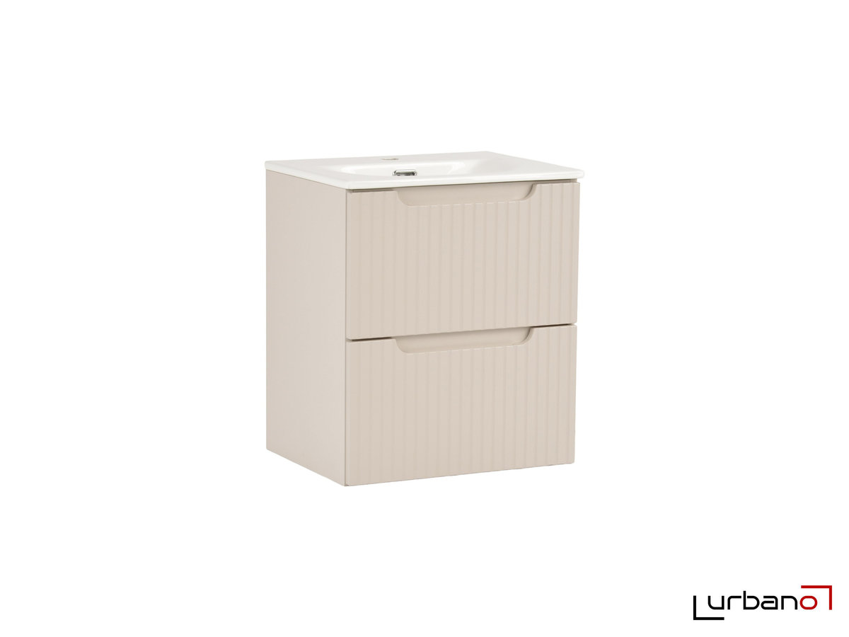 SENTI Szafka z Umywalką Meblową 50 cm 2S Kaszmir Mat - urbano | Sklep EMPIK.COM
