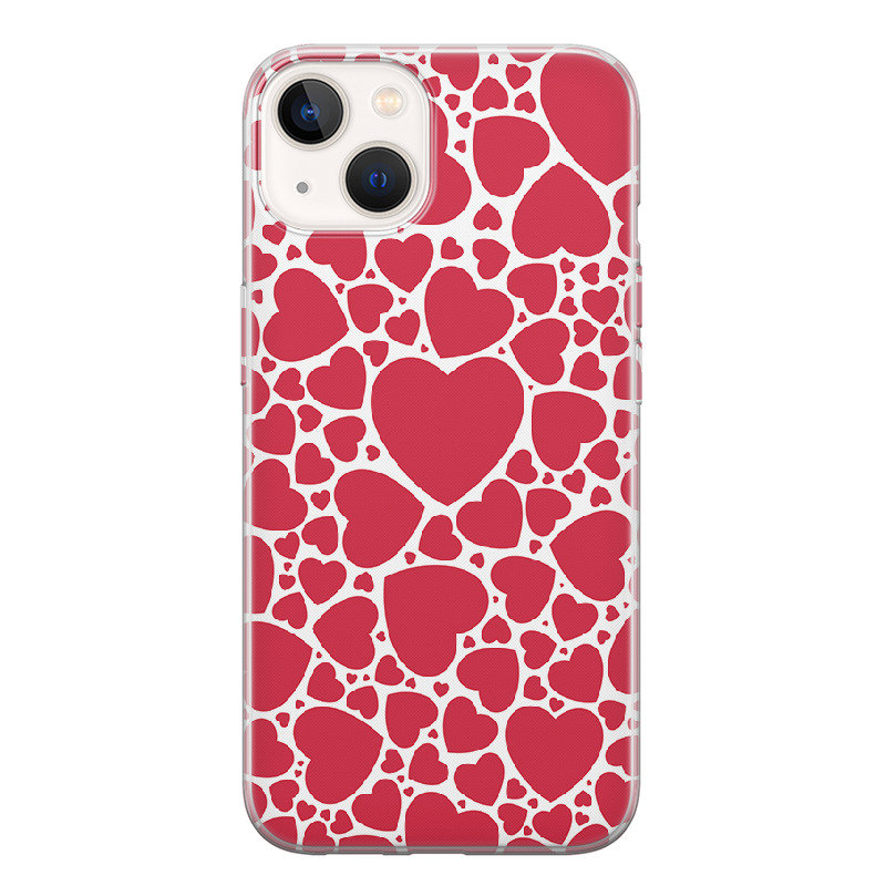 Serca Czerwone Ii - Iphone 14 Etui Silikonowe Z Nadrukiem [Tif 29A ...