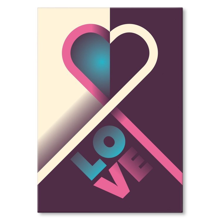 Serce Love Metalowy Plakat Blacha dekoracyjna Tabliczka Szyld 30 x 42 ...