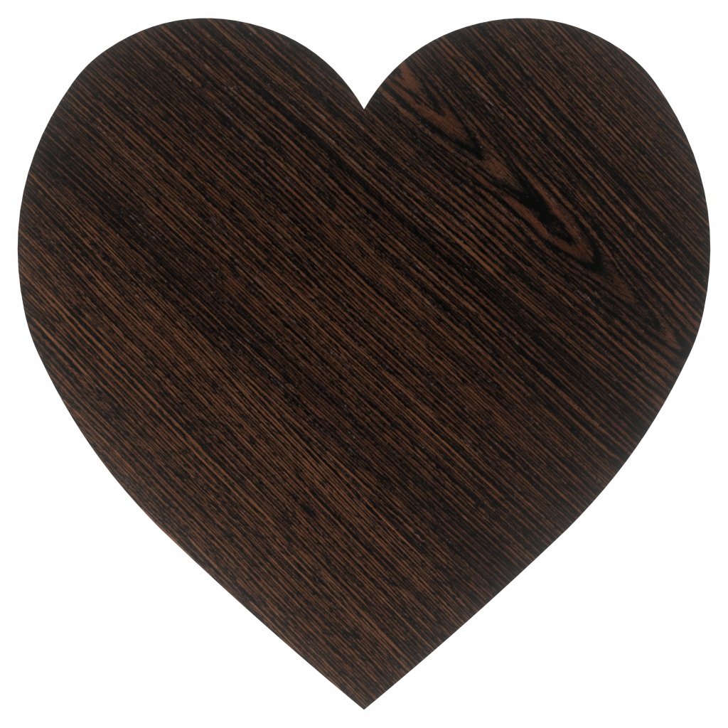 Serce Serca Wenge Serduszka 3cm Sklejka Walentynki Ozdoba Dekor 30szt ...