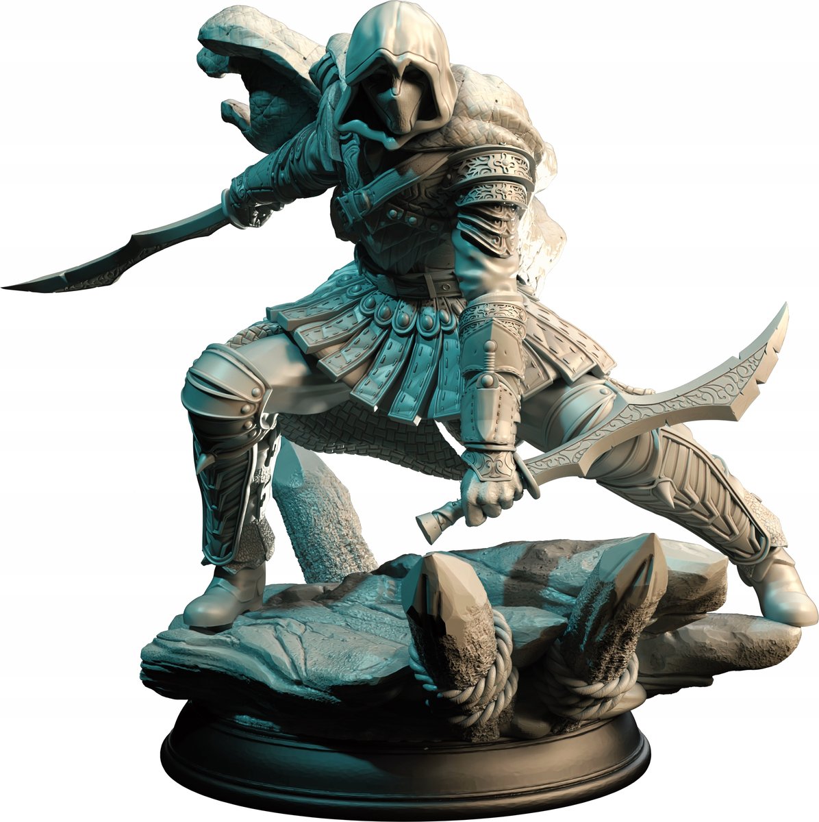 Serran - Master Assassin Rogue Figurka 12k + Podstawa do DND D&D druk3D ...
