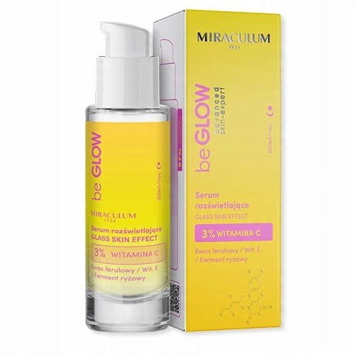 Serum rozświetlające do twarzy MIRACULUM beGLOW, skóra zmęczona, 30ml ...