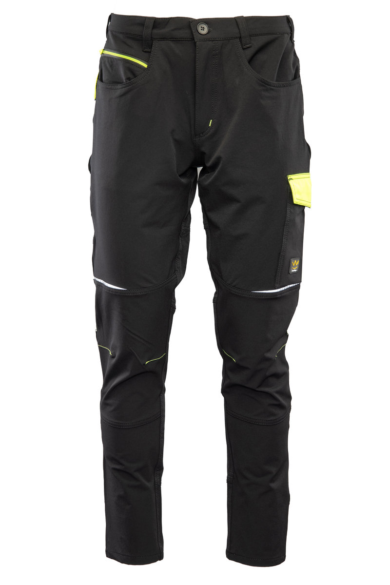 Seven Kings Rival Spodnie Softshell Cza - Kolor Czarny-żółty(cy ...