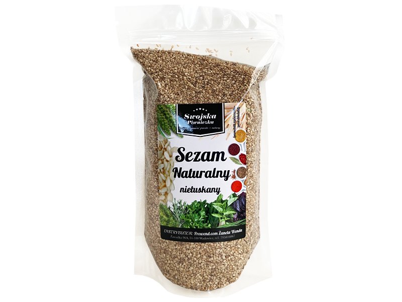 Sezam Naturalny Niełuskany 500G Swojska Piwniczka - PIWNICZKA BABUNI ...