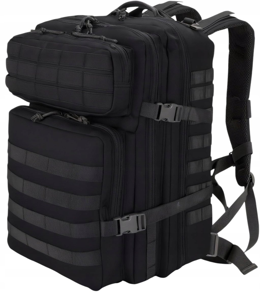 SHANNA Plecak Trekkingowy Turystyczny Taktyczny 45l Czarny - inna (Inny) | Sport Sklep EMPIK.COM