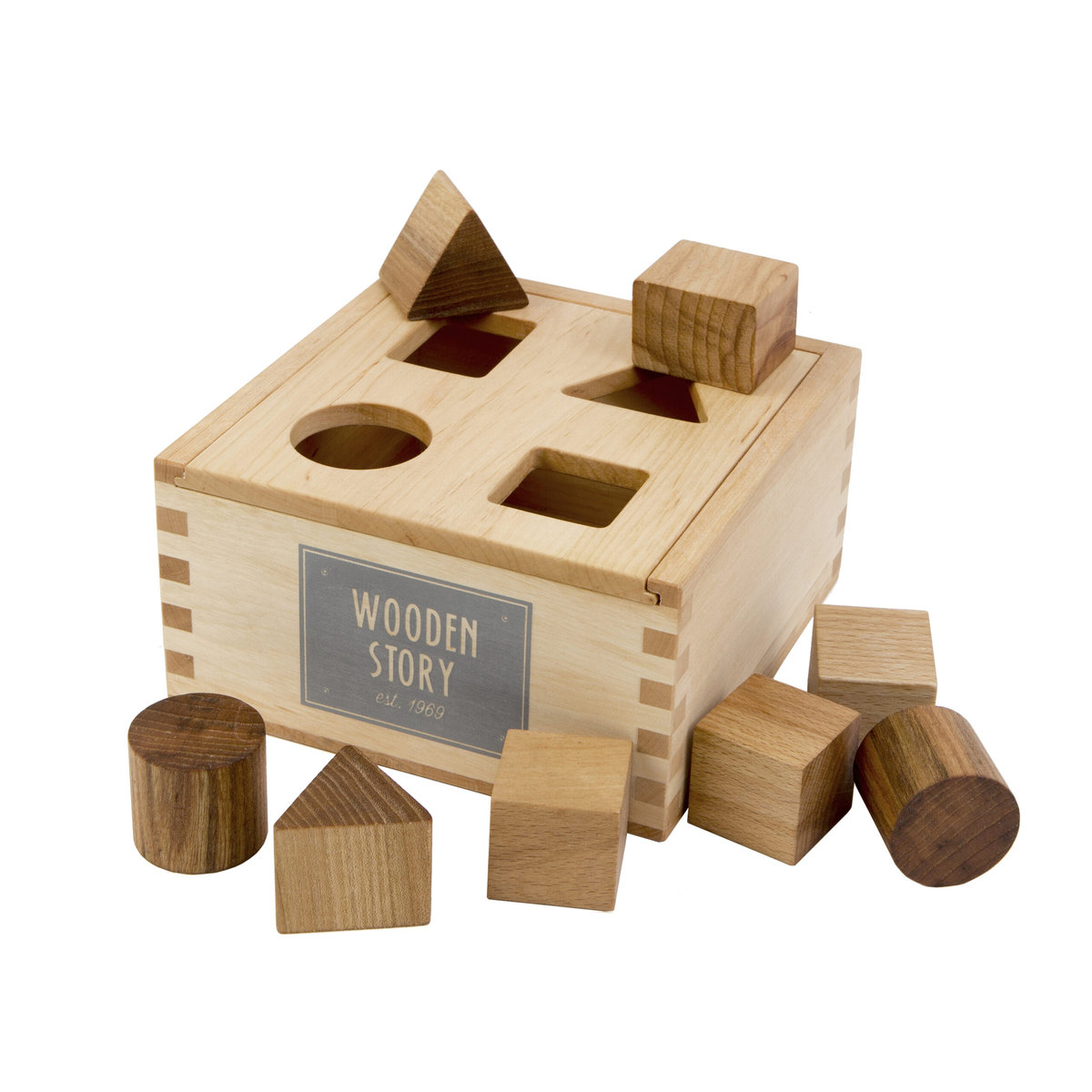 Shape Sorter Box Naturalny - Inna marka | Sklep EMPIK.COM
