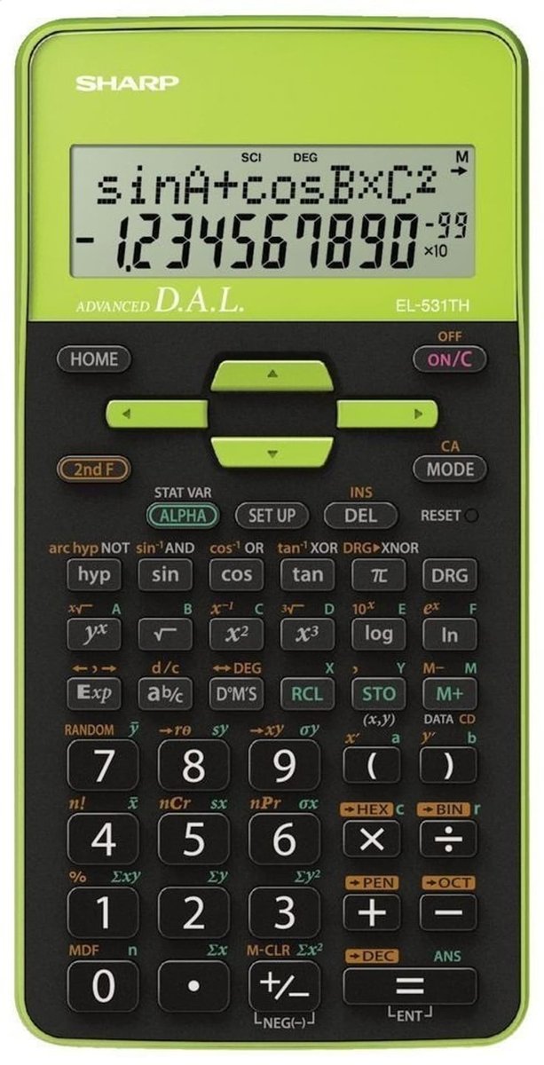 Sharp Calculator Scientific Blister Green El531Thbgr - Inna marka | Sklep EMPIK.COM