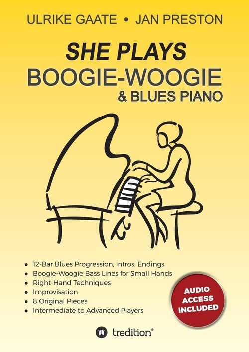 SHE Plays Boogie-Woogie & Blues Piano - Gaate Ulrike | Książka w Empik