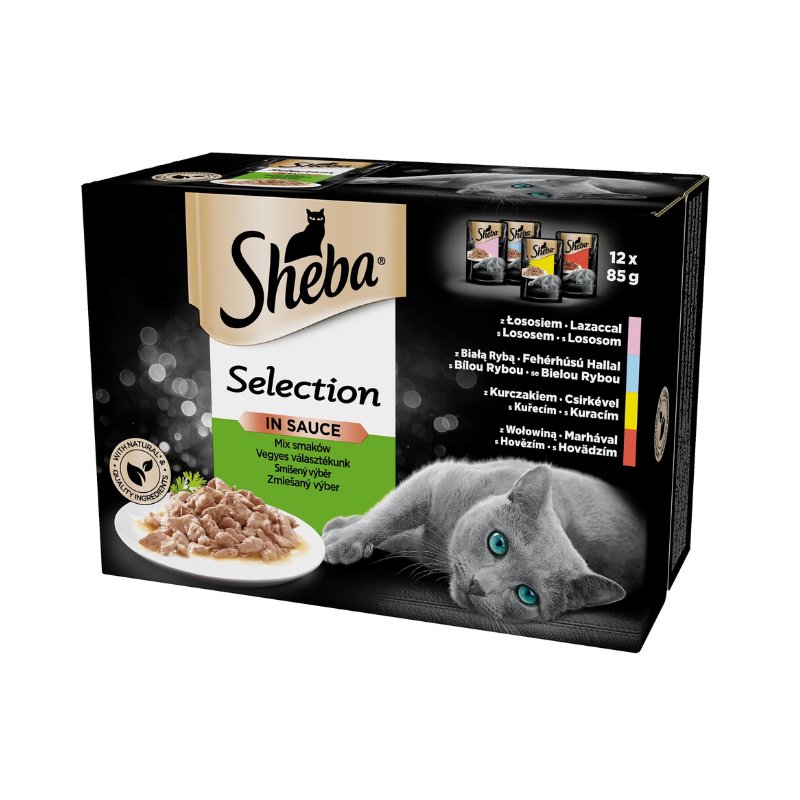 Sheba Selection Mix Smaków W Sosie 85G X 12 - Sheba | Sklep EMPIK.COM